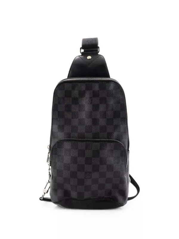 LOUIS VUITTON Avenue Sling Bag Damier Graphite Crossbody Bag - Black