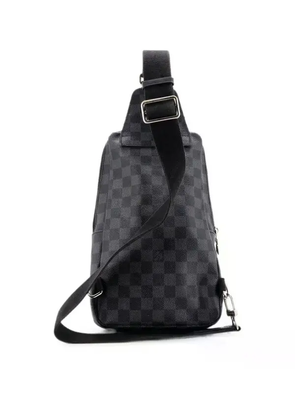 LOUIS VUITTON Avenue Sling Bag Damier Graphite Crossbody Bag - Black