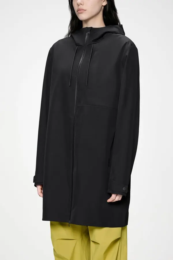Rains Suva Softshell Long Jacket - Black