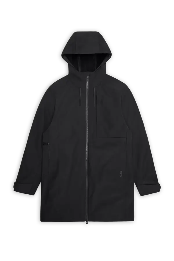 Rains Suva Softshell Long Jacket - Black