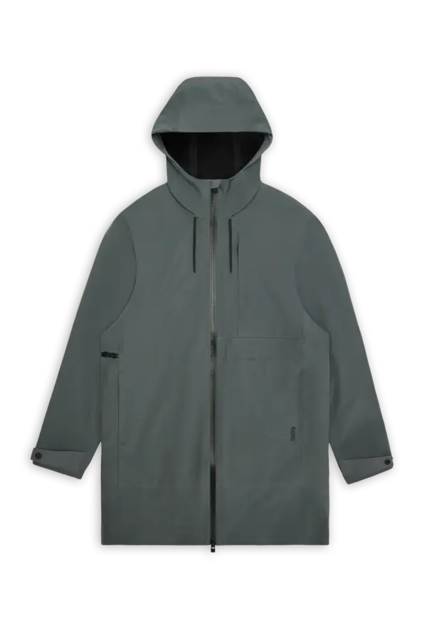 Rains Suva Softshell Long Jacket - Dark Grey