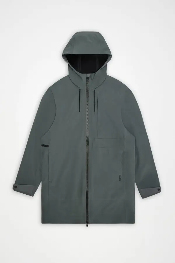Rains Suva Softshell Long Jacket - Grey