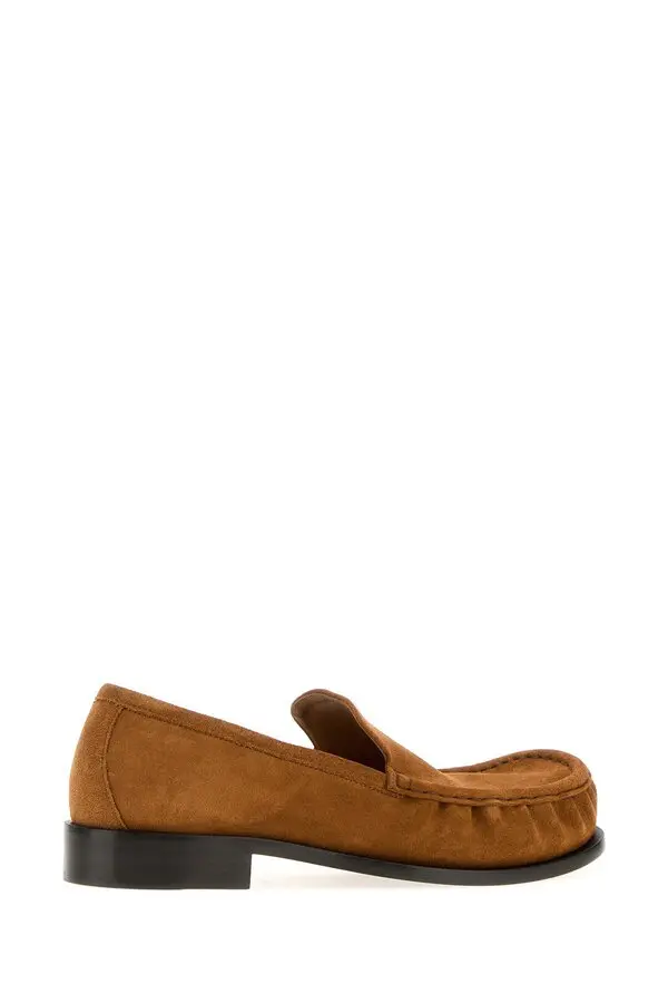 Dries Van Noten Camel Suede Loafers