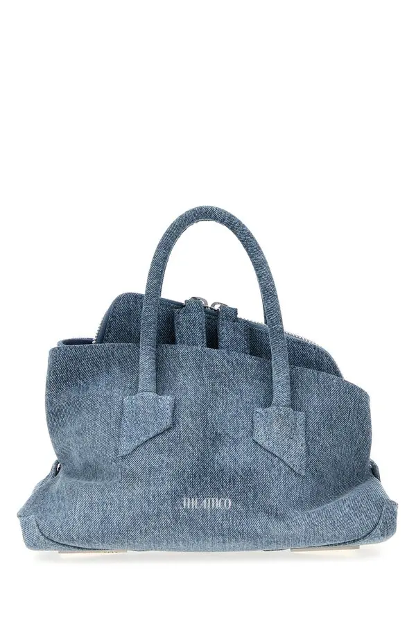 Attico Denim Mini La Passeggiata Handbag - Blue