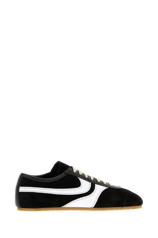 Dries Van Noten Two-tone Leather And Suede Sneakers