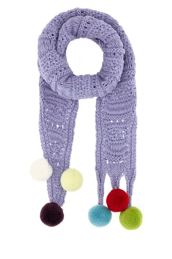 JW Anderson Lilac Cotton Scarf - Purple