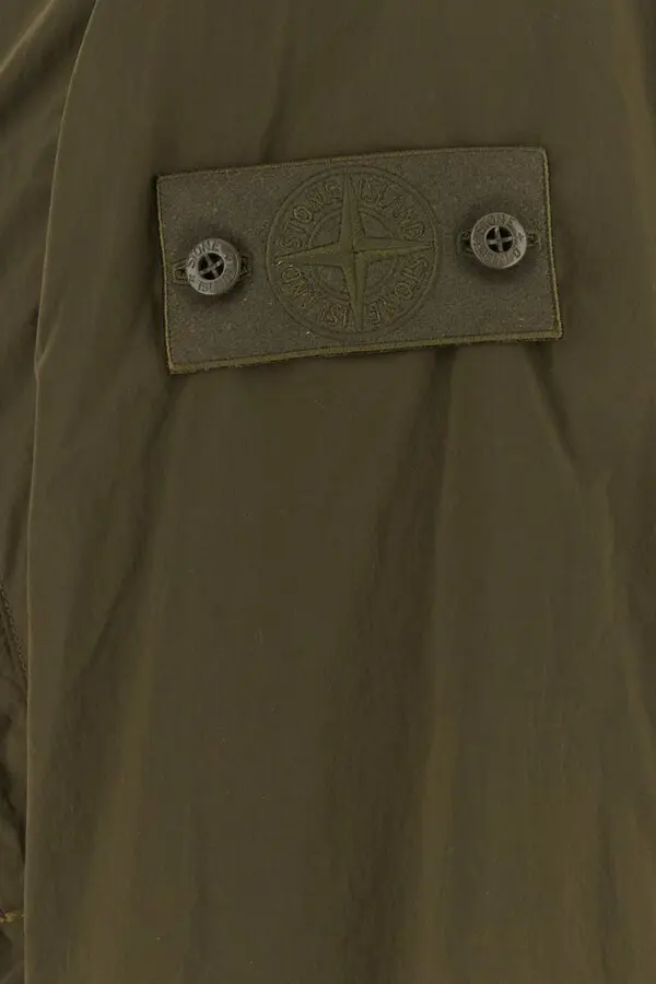 Stone Island Olive Nylon Parka