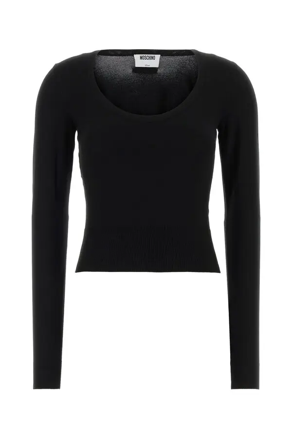 Moschino Viscose Blend Sweater - Black