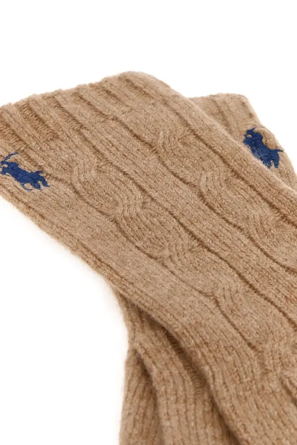 Polo Ralph Lauren Camel Wool Blend Gloves