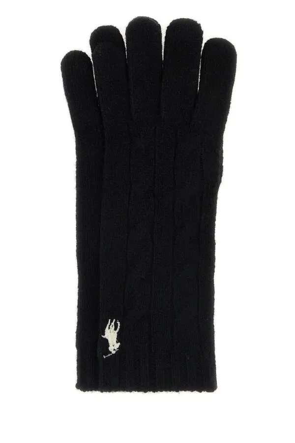 Polo Ralph Lauren Wool Blend Gloves - Black