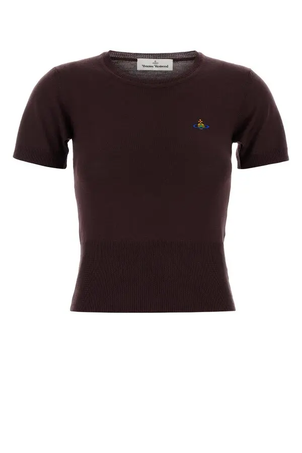 VIVIENNE WESTWOOD Aubergine Wool Bea Sweater