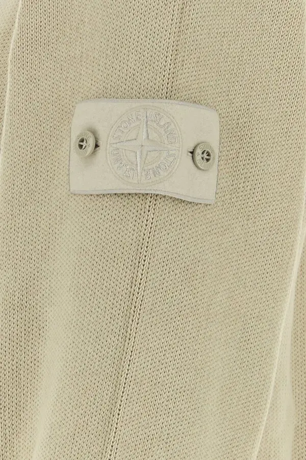 Stone Island Beige Cotton Blend Sweater