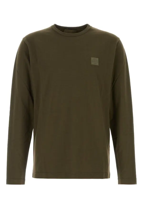 Stone Island Olive Cotton T-shirt - Green