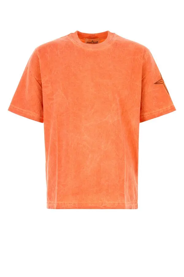 Stone Island Cotton T-shirt - Orange