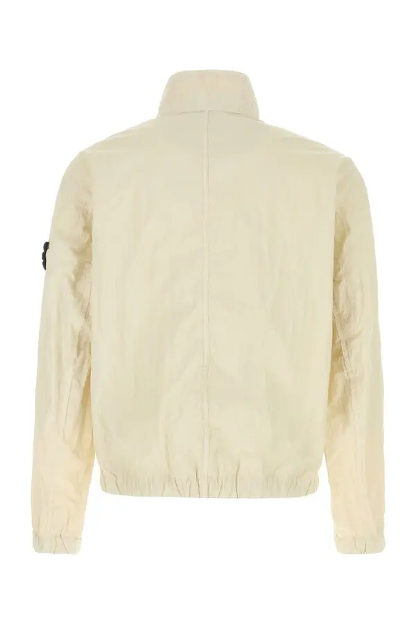 Stone Island Ivory Nylon Jacket