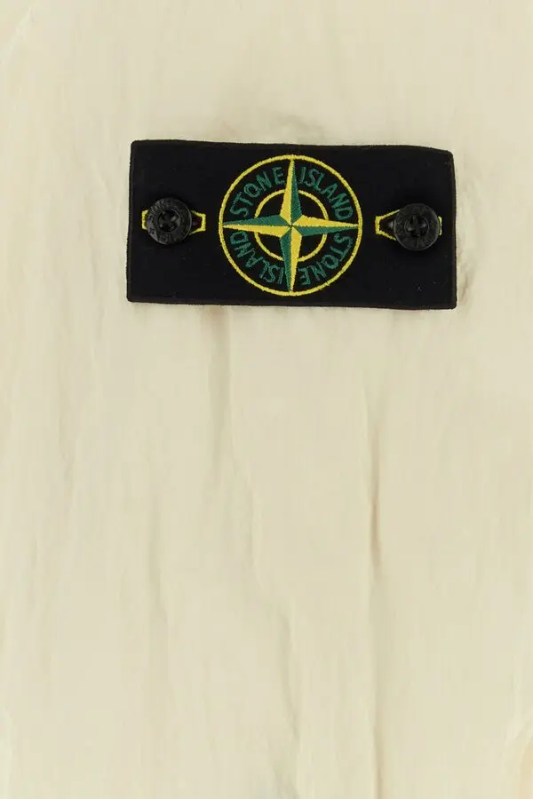 Stone Island Ivory Nylon Jacket