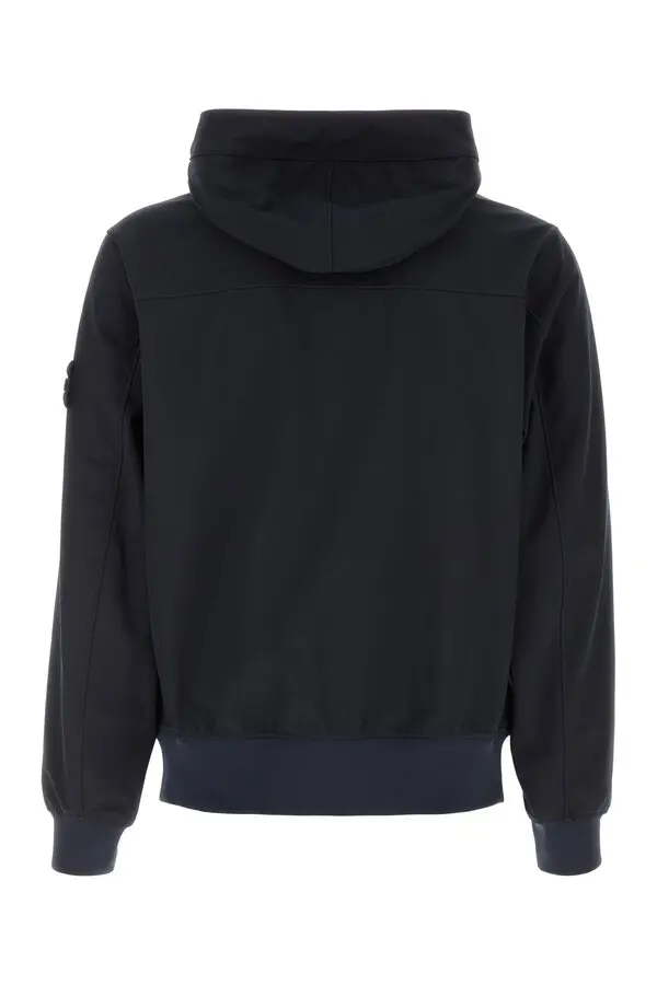 Stone Island Navy Stretch Polyester Jacket