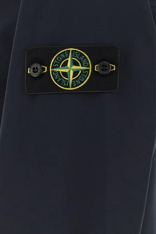 Stone Island Navy Stretch Polyester Jacket