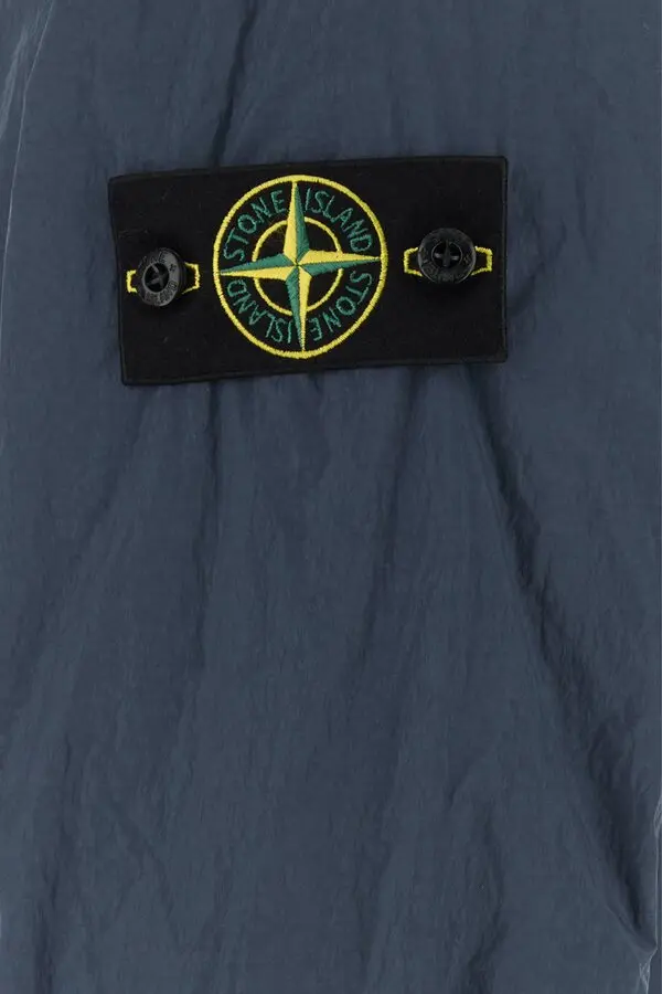 Stone Island Navy Nylon Bomber Jacket