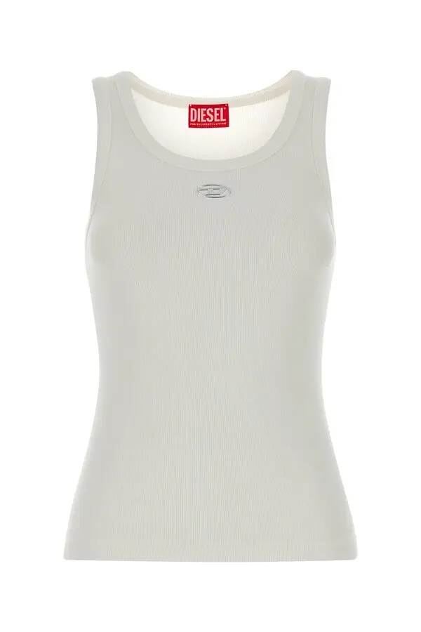 DIESEL® Stretch Cotton T-ank Tank Top - White