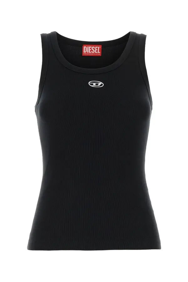 DIESEL® Stretch Cotton T-ank Tank Top - Black