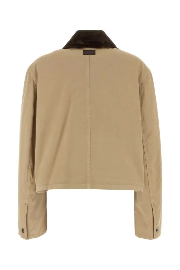 Loewe Beige Cotton Parka Coat