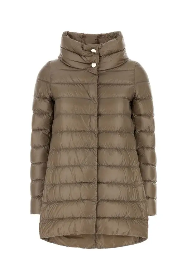 Herno Dove Grey Nylon Amelia Down Jacket