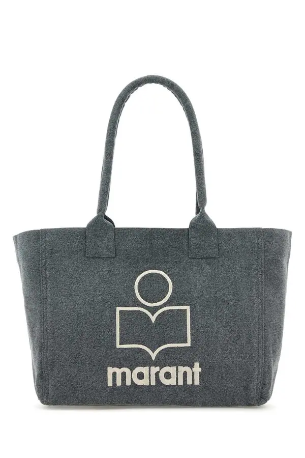 Isabel Marant Étoile Slate Cotton Yenky Zipped Shopping Bag - Gray