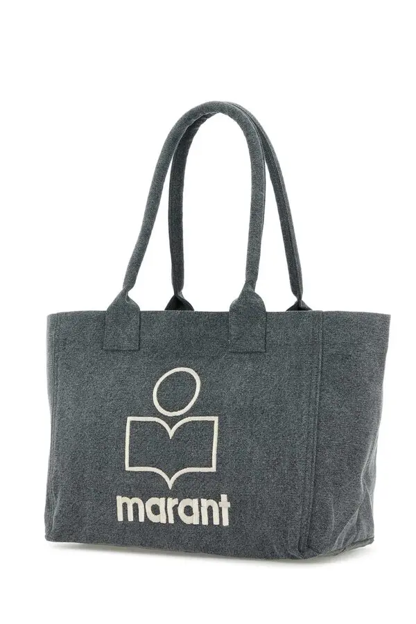 Isabel Marant Étoile Slate Cotton Yenky Zipped Shopping Bag - Gray