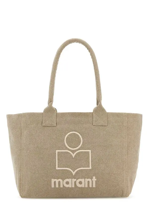 Isabel Marant Étoile Beige Cotton Yenky Zipped Shopping Bag - Brown