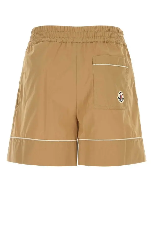 Moncler Beige Poplin Shorts