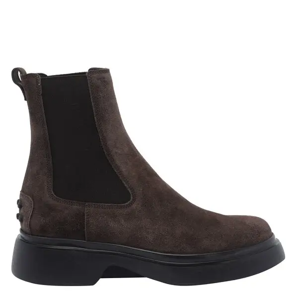 TOD'S Suede Chelsea Booties