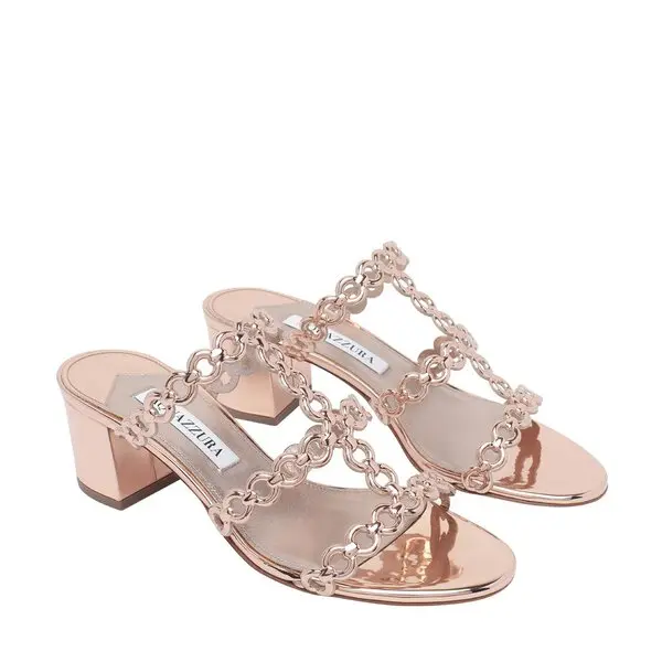 AQUAZZURA Infinity Chain Pump Sandals