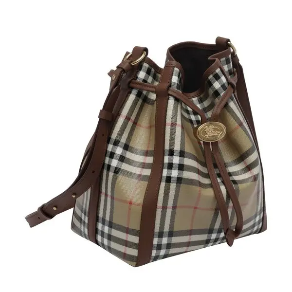 Burberry Small Check Bucket Bag