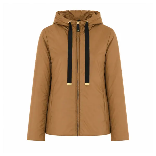 Max Mara Padded Jacket With Hood - Brown