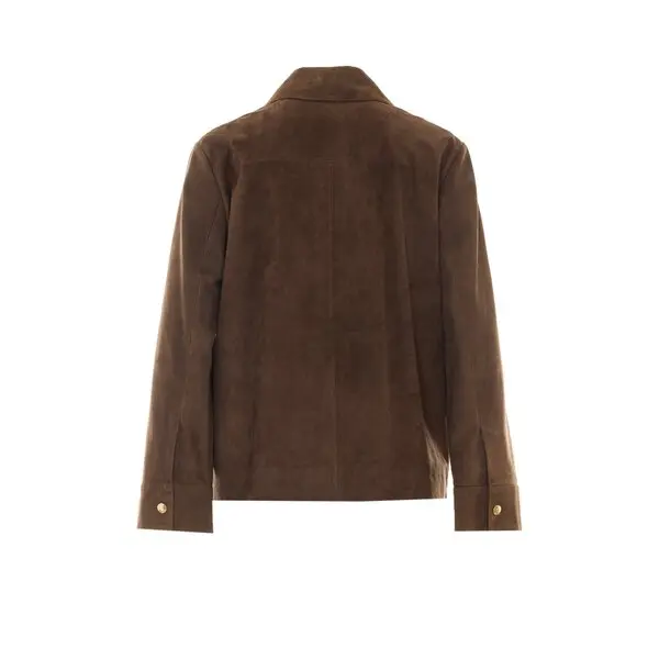 Max Mara Suede Shirt Jacket - Green