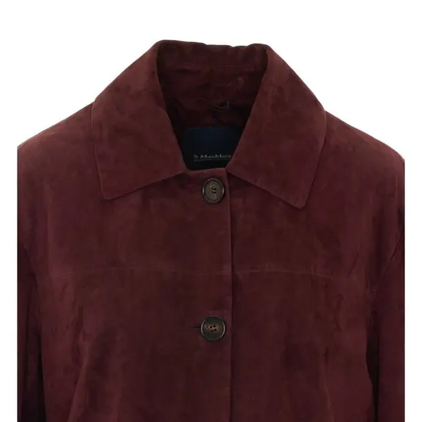 Max Mara Suede Jacket - Red