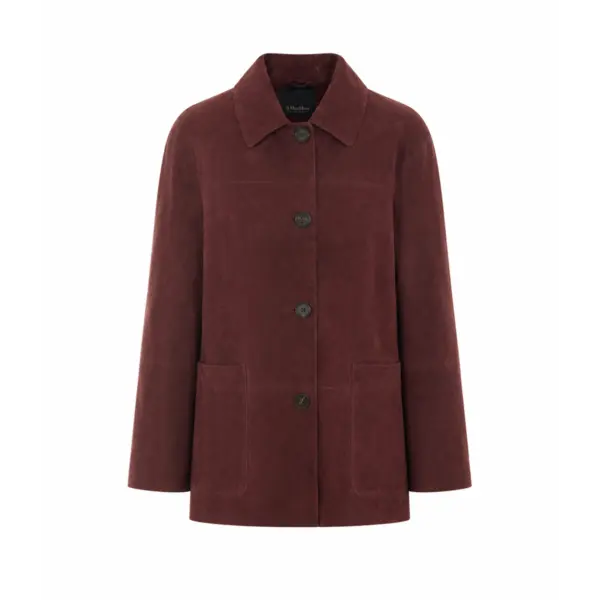 Max Mara Suede Jacket - Red
