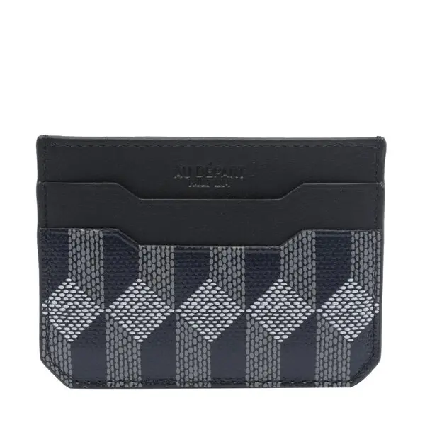 AU DEPART Logo Card Holder - Black
