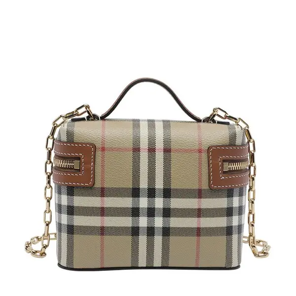 Burberry Vanity Mini Check Bag