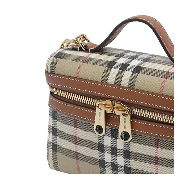 Burberry Vanity Mini Check Bag