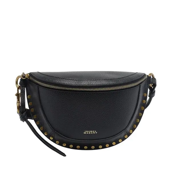 Isabel Marant Étoile Studded Calf Leather Belt Bag - Black