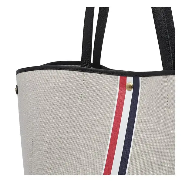 Thom Browne Rwb Stripe Tool Tote Bag - Gray