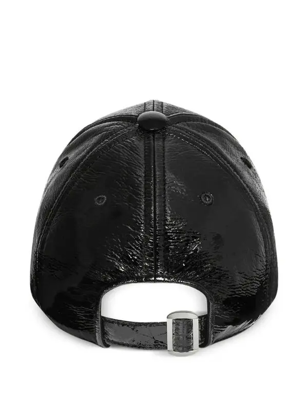 COURREGES Cap With Vinyl Ac Logo - Black