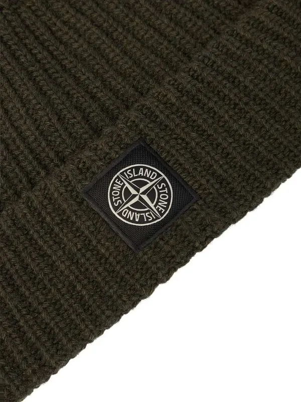 Stone Island Logo-patch Beanie