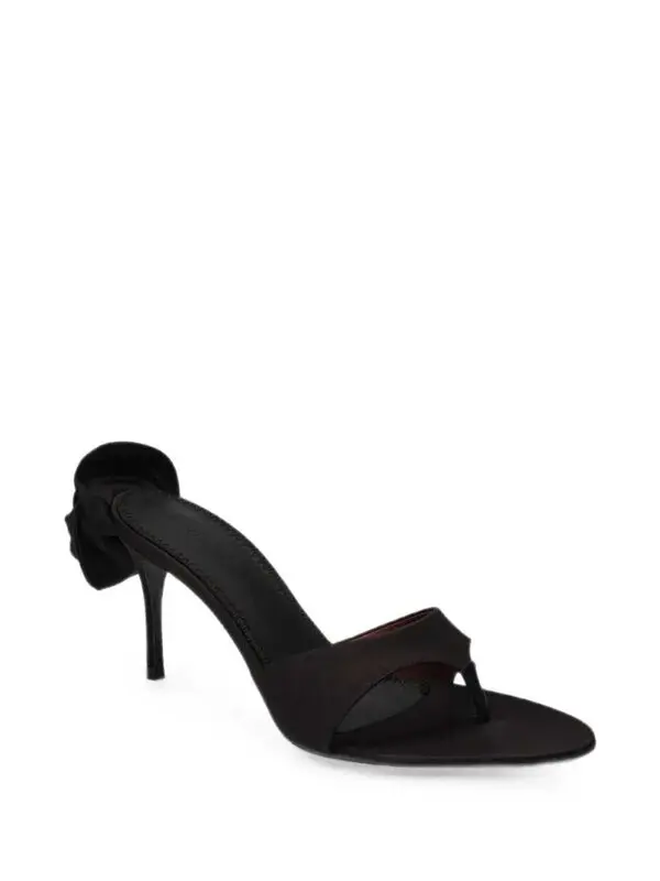 Magda Butrym Thong Sandals With Rosette Detail