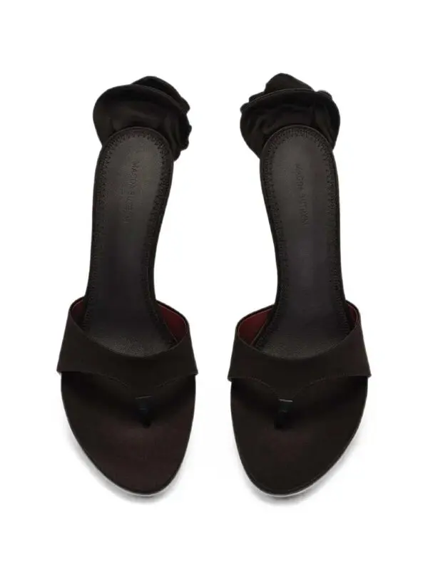 Magda Butrym Thong Sandals With Rosette Detail