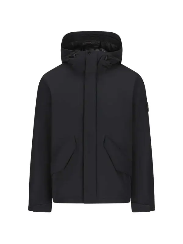 Stone Island Logo-patch Hooded Sweatshirt
