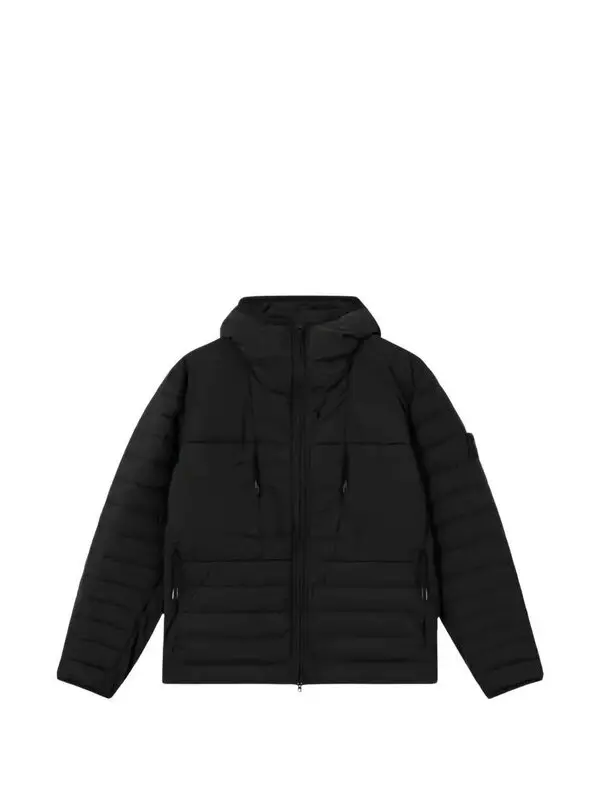 Stone Island Padded Hooded Jacket - Black