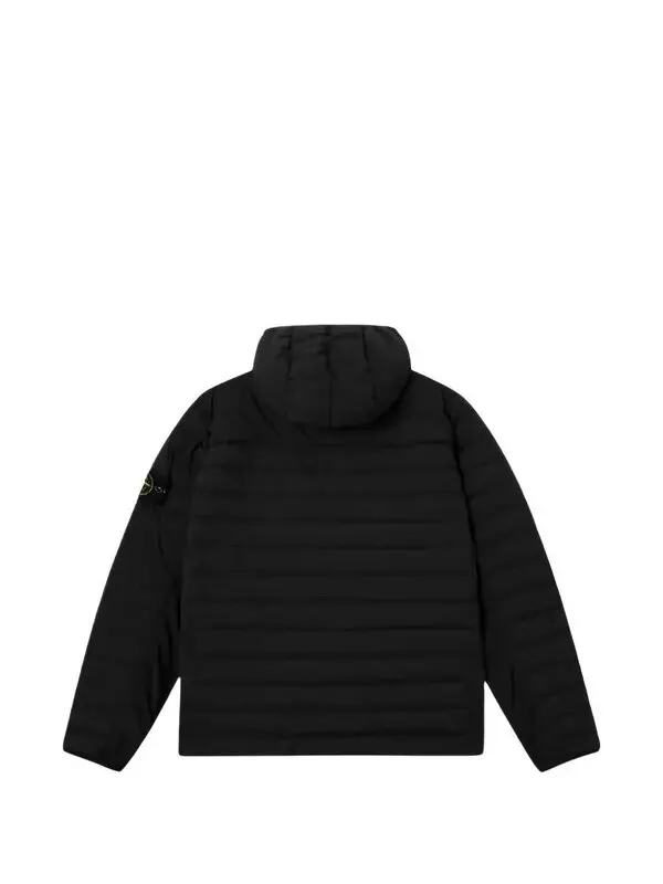 Stone Island Padded Hooded Jacket - Black